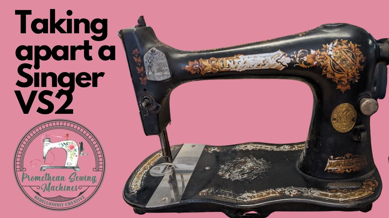 Sewing machine Restoration. Taking apart a Singer VS2 - YouTube