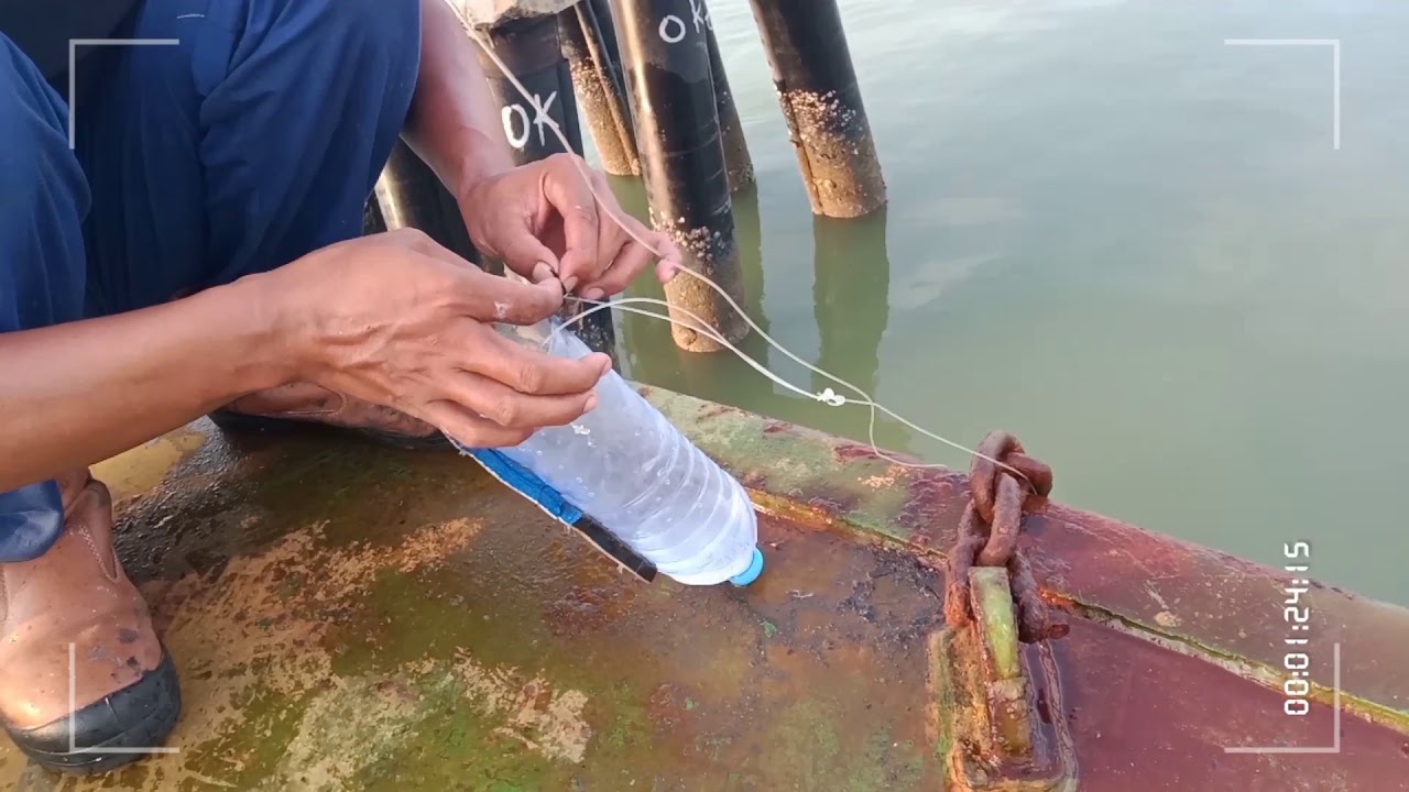 mancing belanak dengan botol bekas - YouTube