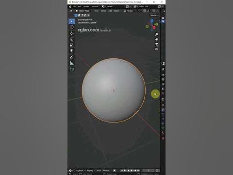 How to make a smooth sphere in Blender #blender #cgian #3d - YouTube