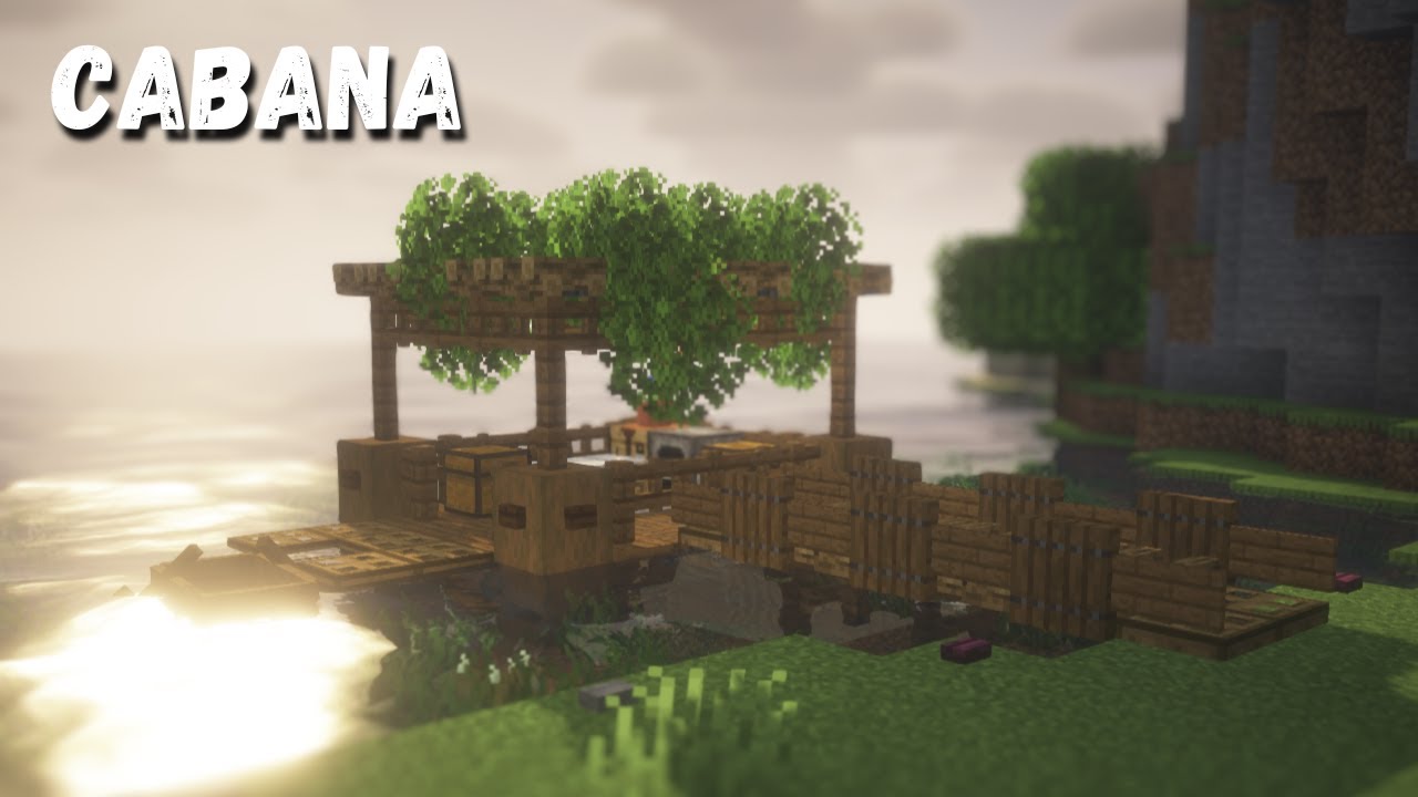 minecraft : Cabana design | Minecraft Best Cabana for a Relaxing Escape ...