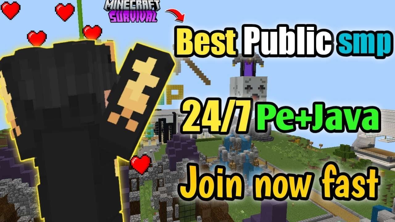 YS SMP Public SmP | Minecraft SmP PE + JAVA | 1.19+ | Cinematic Video How ToJoin @akelaplayz6534 ...