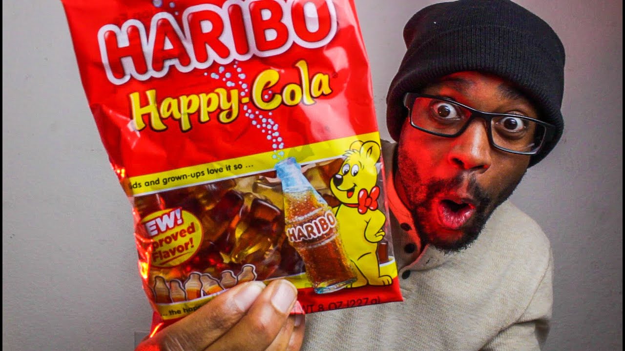 ASMR EATING HARIBO HAPPY COLA GUMMY CANDY PART 6 | ASMR TY - YouTube