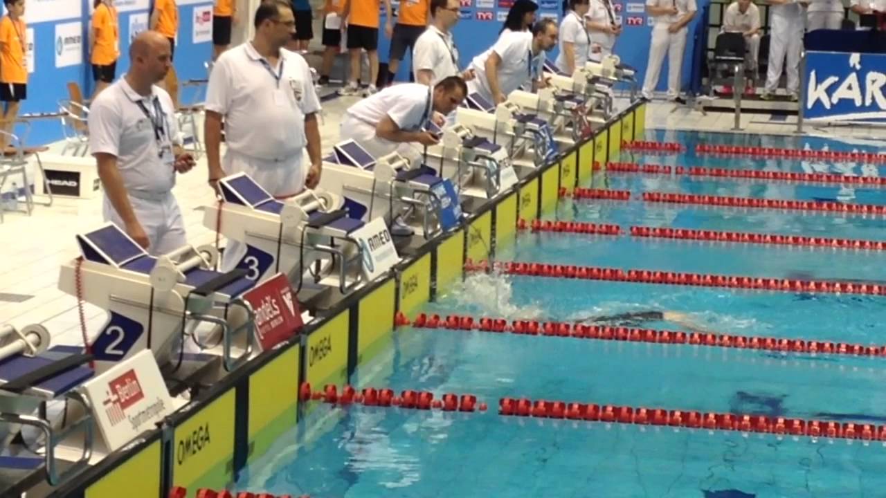 Rückenstarthilfe Swisstiming (backstroke ledge OMEGA) Einsatz DM2015 ...