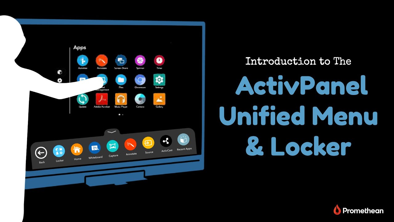 Getting Started with Your ActivPanel - Unified Menu & Locker - YouTube