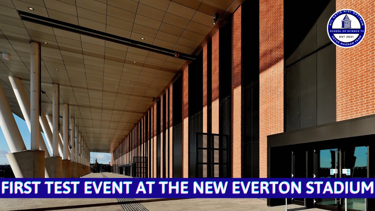 First Test Event At The New Everton Stadium - YouTube