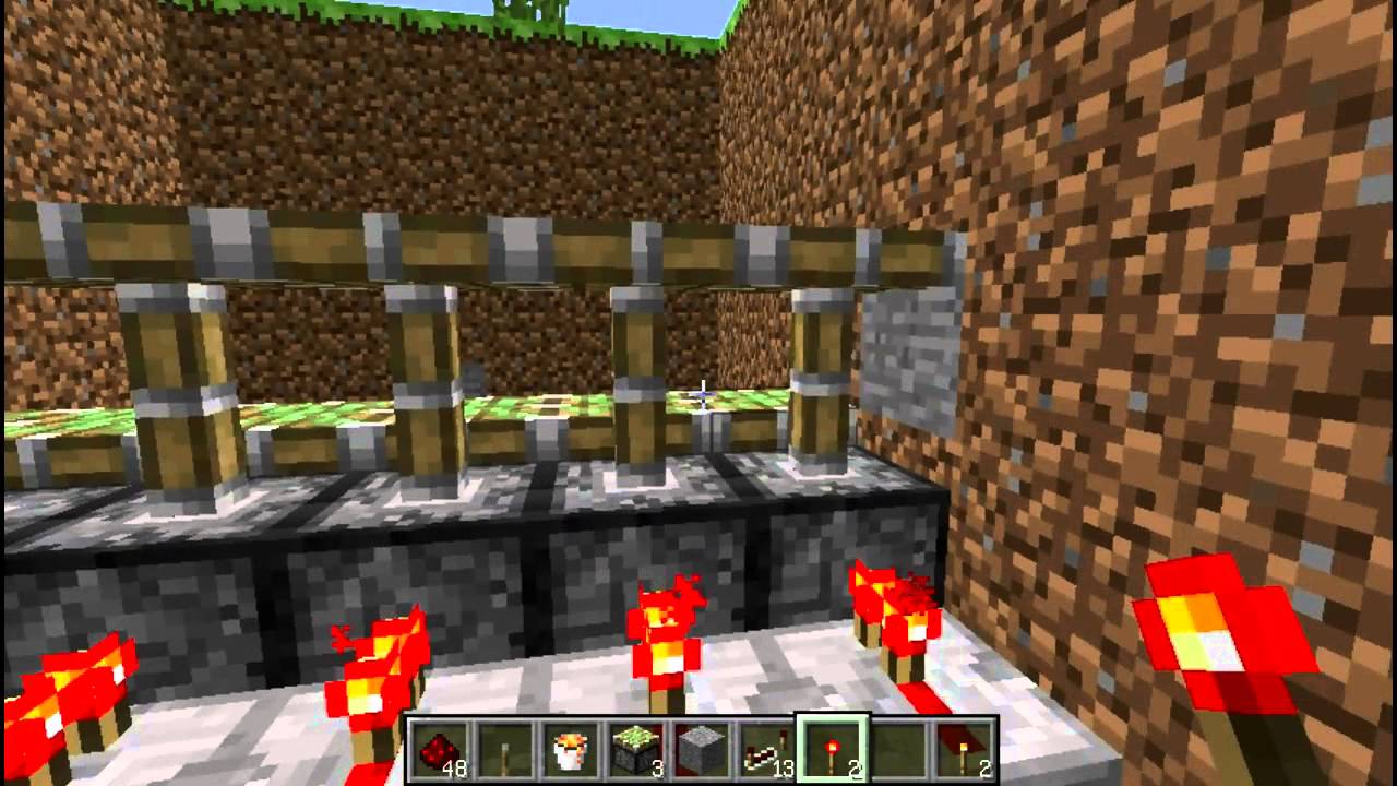 Tuto:Pont Levis à lave Minecraft HD Méthode 1 - YouTube