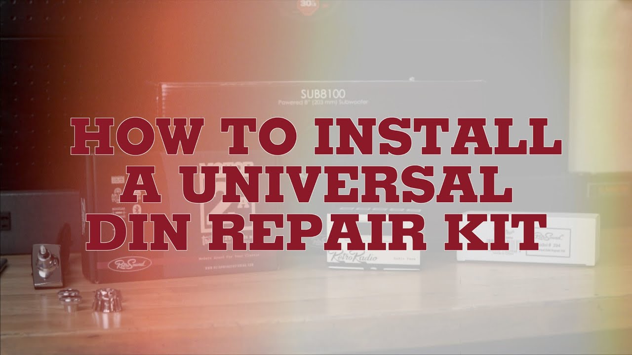 How To Install A Universal DIN Repair Kit - YouTube