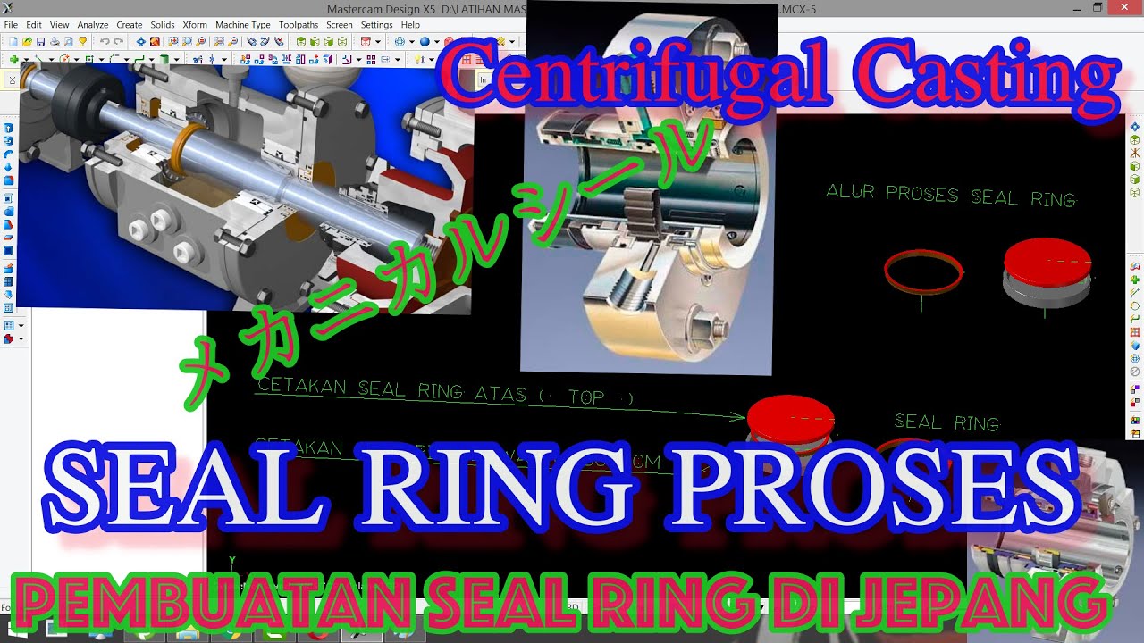 Proses Pembuatan Seal Ring Di Jepang-メカニカルシール-centrifugal casting - YouTube