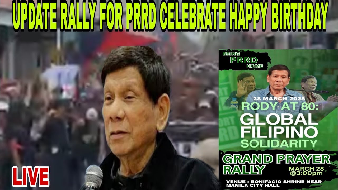 UPDATE RALLY FOR PRRD CELEBRATE HAPPY BIRTHDAY 🎂 - YouTube