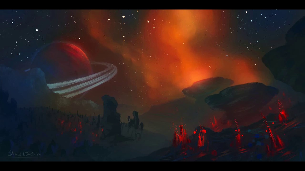 "Alien World" Painting Process - YouTube