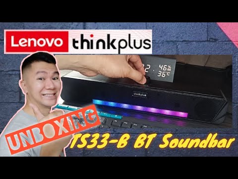 Lenovo Thinkplus TS33-B Soundbar Desktop Speaker Bluetooth Speaker ...