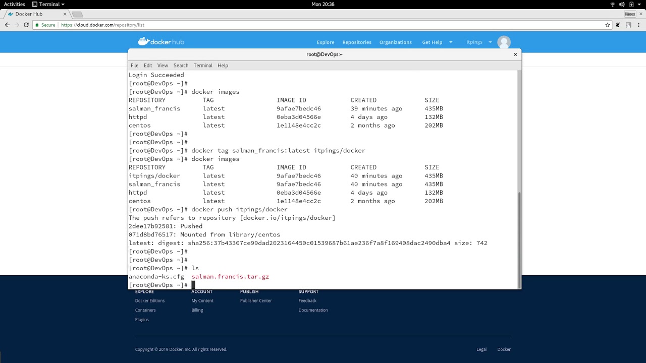 Docker push & pull image - Let's Learn DevOps - YouTube