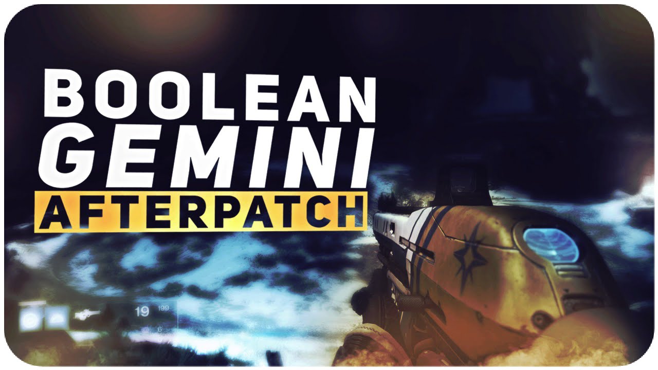 Destiny Boolean Gemini After Patch // Rise of Iron Patch 2.4.0 - YouTube