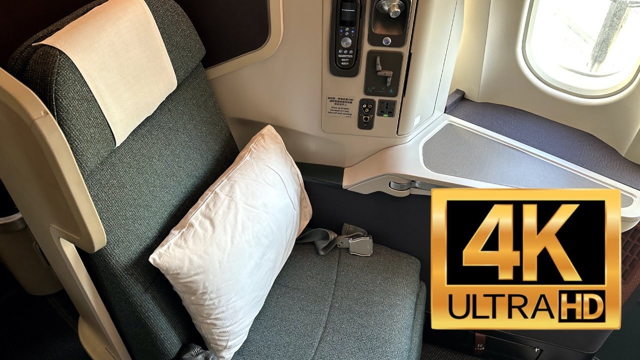 [4K] Cathay Pacific Business Class Airbus A330-300 Hong Kong - Fukuoka ...