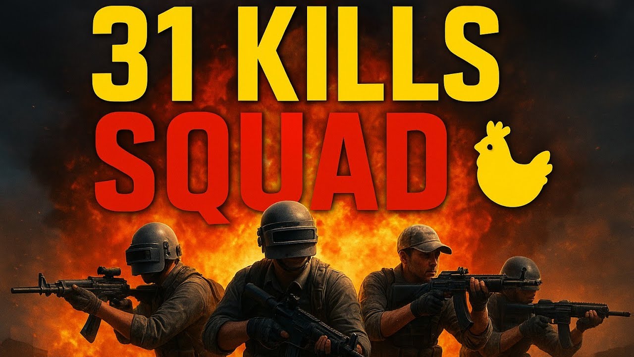 BGMI God Squad Achieves 31 Kills - Total Domination Gameplay - YouTube
