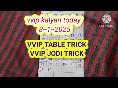 KKALYAN VVIP TABLE JODI DEKHO - YouTube