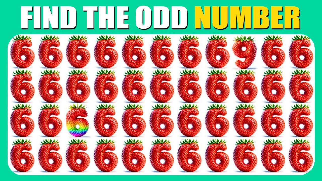 Find the ODD One Out - Numbers Edition 🥇2️⃣3️⃣ | 20 Fun Levels | Easy ...