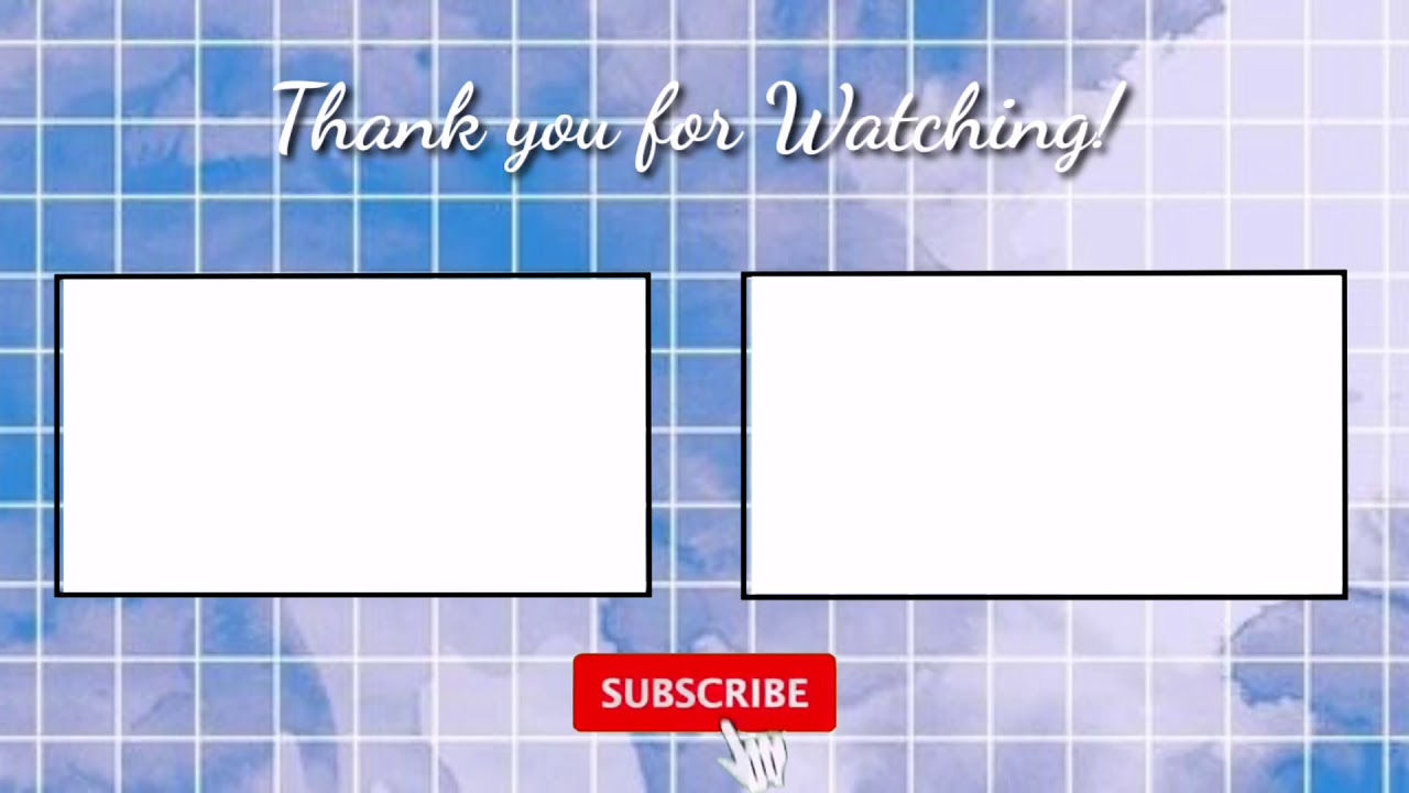 Free blue Outro Template No Text | Julie Ann - YouTube