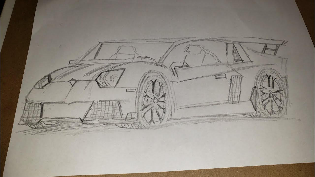 How to draw gta 5 Lamborghini - YouTube