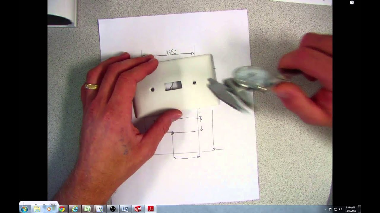 How to Measure a Switch Plate - YouTube