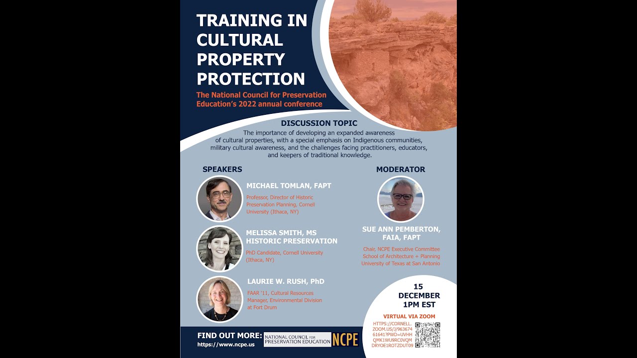 Training in Cultural Property Protection: Nat'l Council for ...