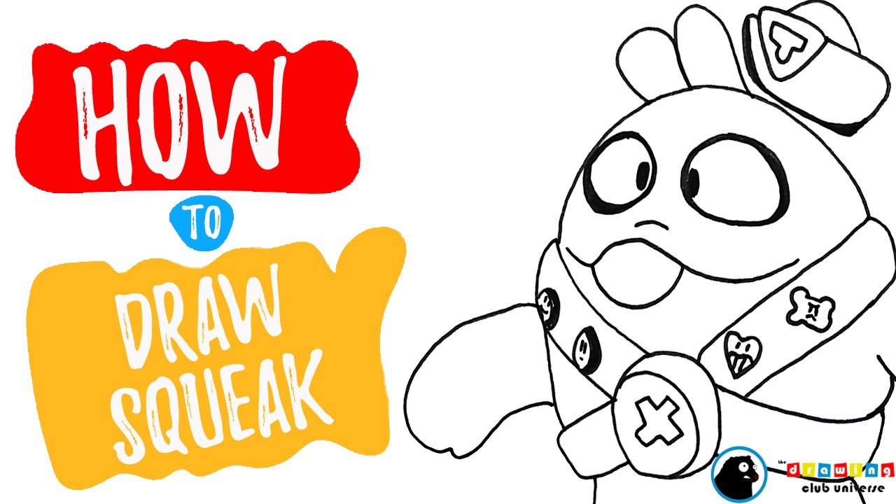 How To Draw Brawl Stars Squeak | Brawl Stars | Squeak Nasıl Çizilir ...