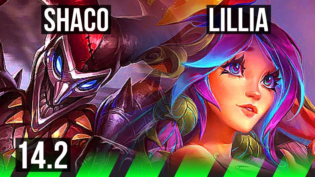SHACO vs LILLIA (JNG) | 11/2/9, Legendary | KR Diamond | 14.2 - YouTube