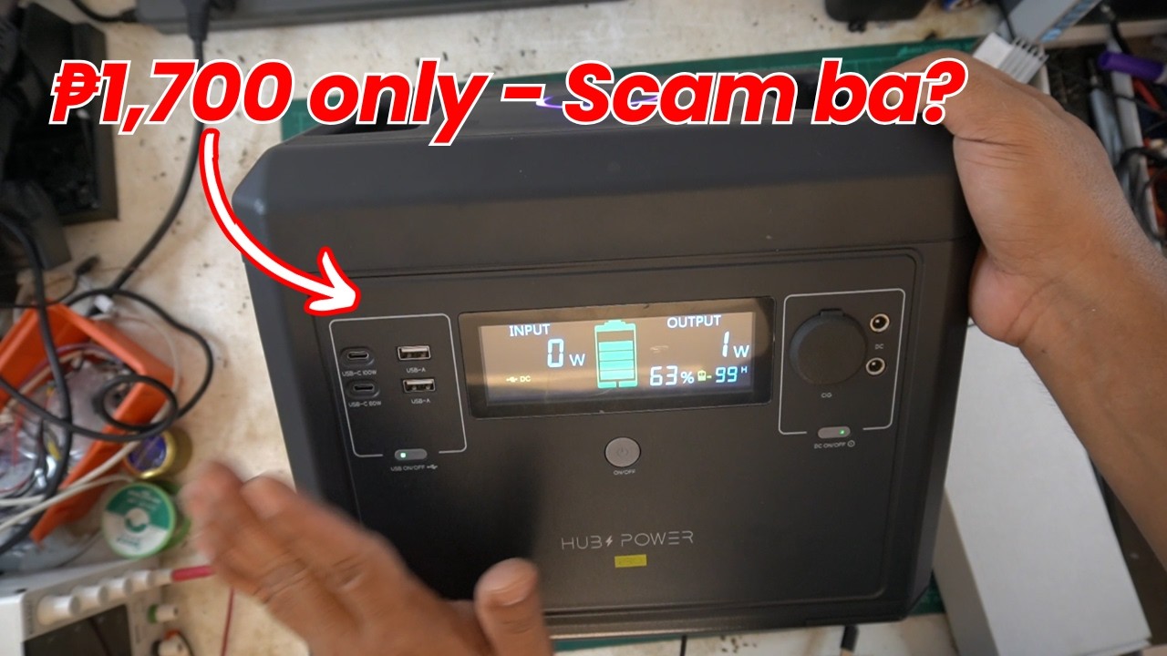 Cheapest powerstation na nabili ko - Hubz Power station testing - YouTube