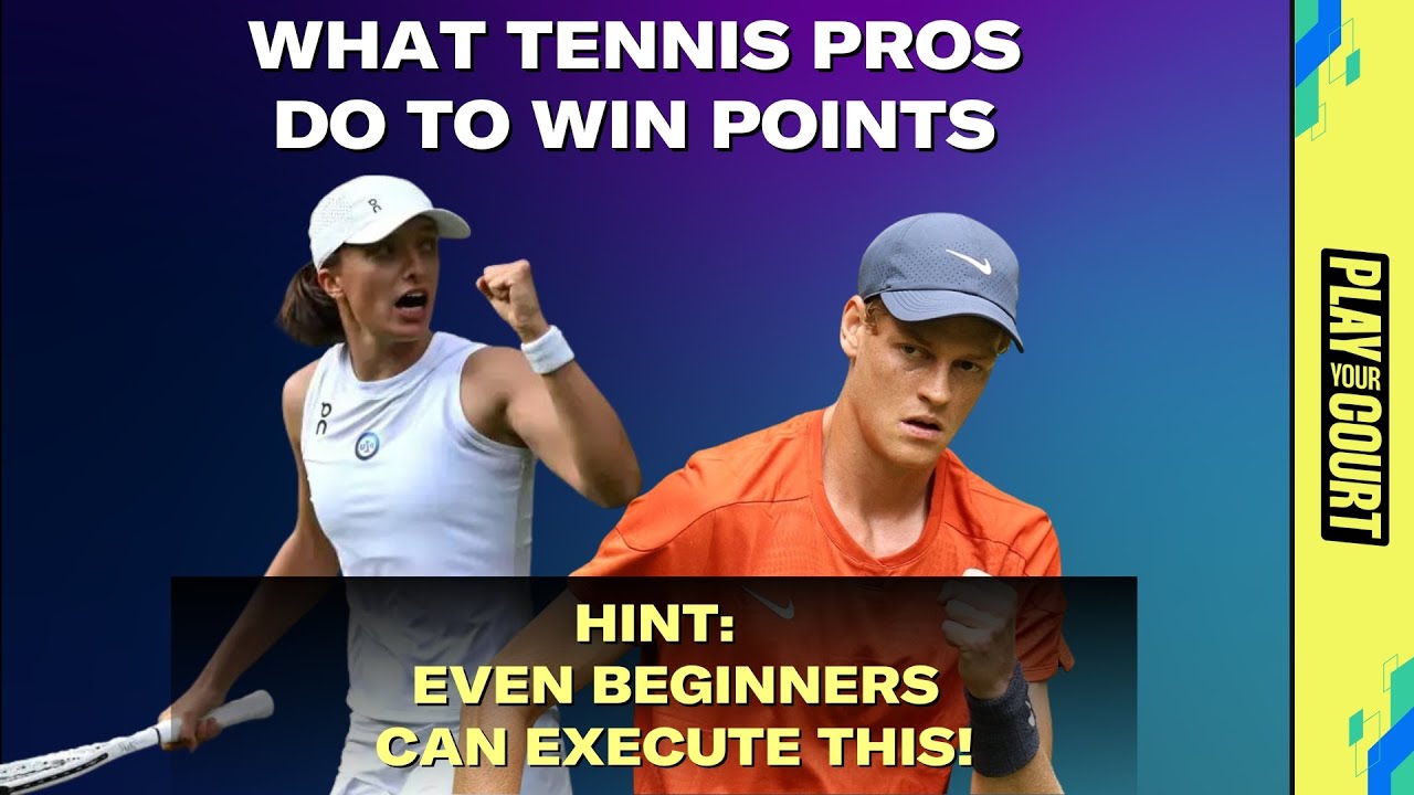 How Tennis Pros Win Points (HINT: Even Beginners Can Do This) - YouTube