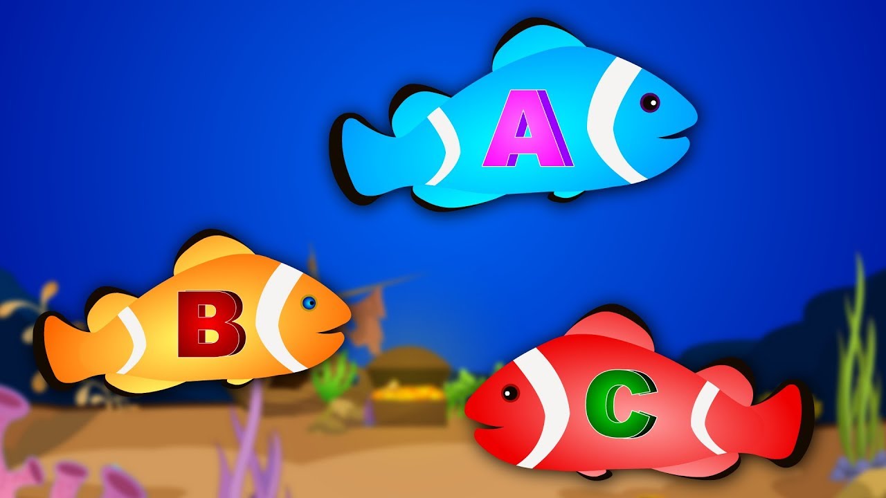 ABC Song | Learn ABC With Funny Fishes | Educational and Funny Nursery ...