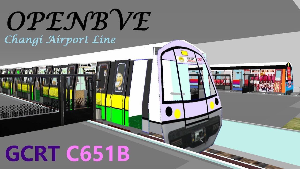 [OpenBVE][AJRT][Route Play] GCRT's C651B on Changi Airport Line - YouTube