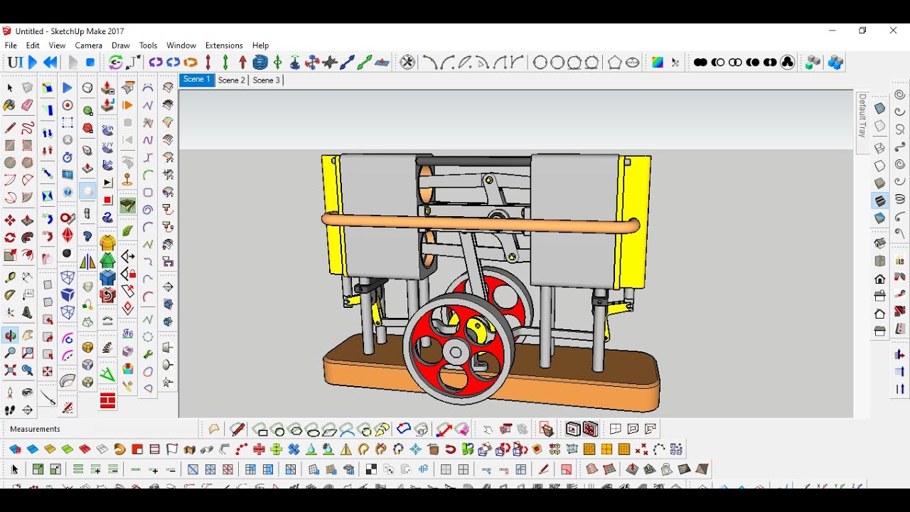 AN EXPERIMENTAL 4 CYLINDER STEAM ENGINE WITH ROCKING CROSSHEAD - YouTube