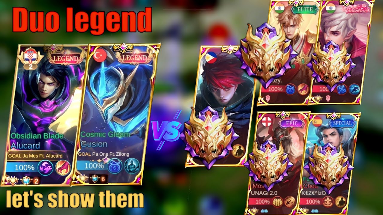 5 Mythical glory Pro Player Vs Duo Legend!| (Super Insane Match!🔥)Ja ...