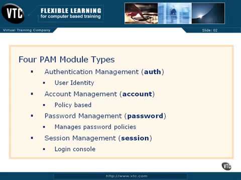 Red hat linux tutorial 71 Pluggable Authentication Modules PAM - YouTube