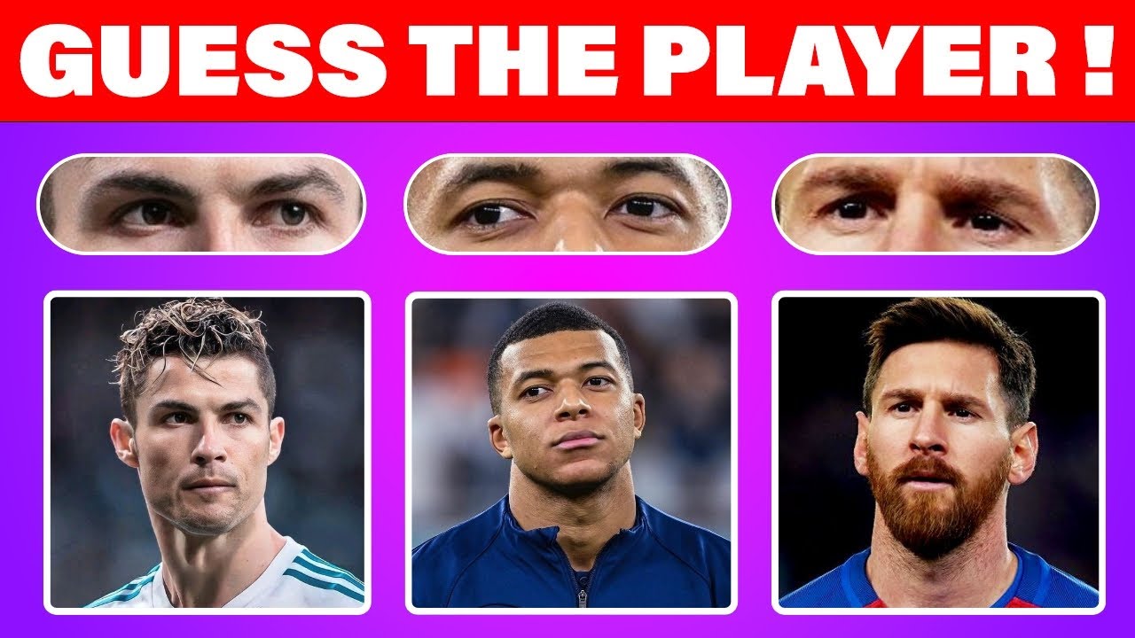 Guess 50 Football Players by Their Eyes 👀⚽ | Easy to Hard Challenge ...