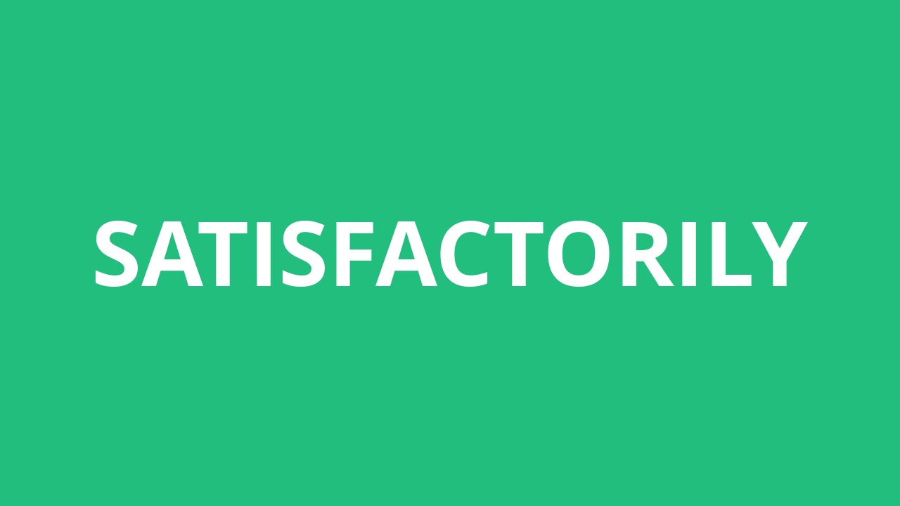 How To Pronounce Satisfactorily - Pronunciation Academy - YouTube