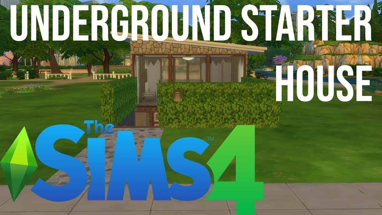 The Sims 4: Underground Starter House | Speed Build - YouTube