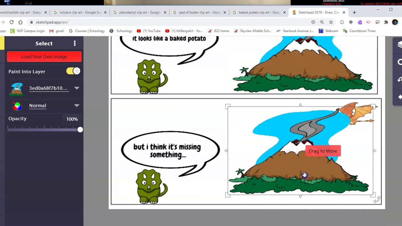 Make a Comic Page using clip art - YouTube