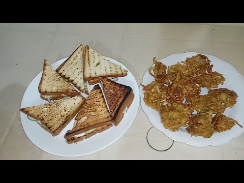 TOSTED SANDWITCH& CRISPY ONION FRY RECIPE - YouTube