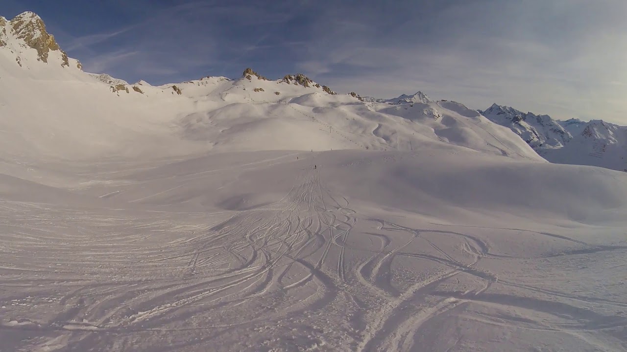 Tignes - off the side near Ancolie piste - YouTube