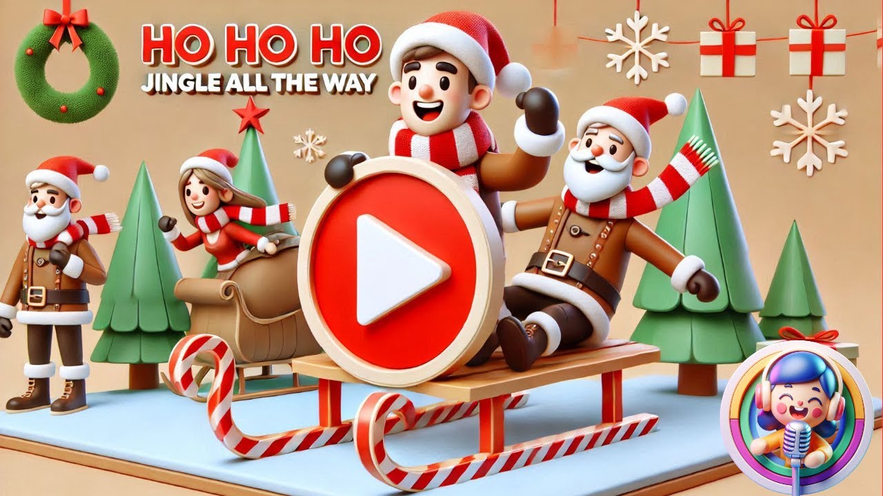 Ho ho ho, Jingle all the way! (christmas song for kids with lyrics ...