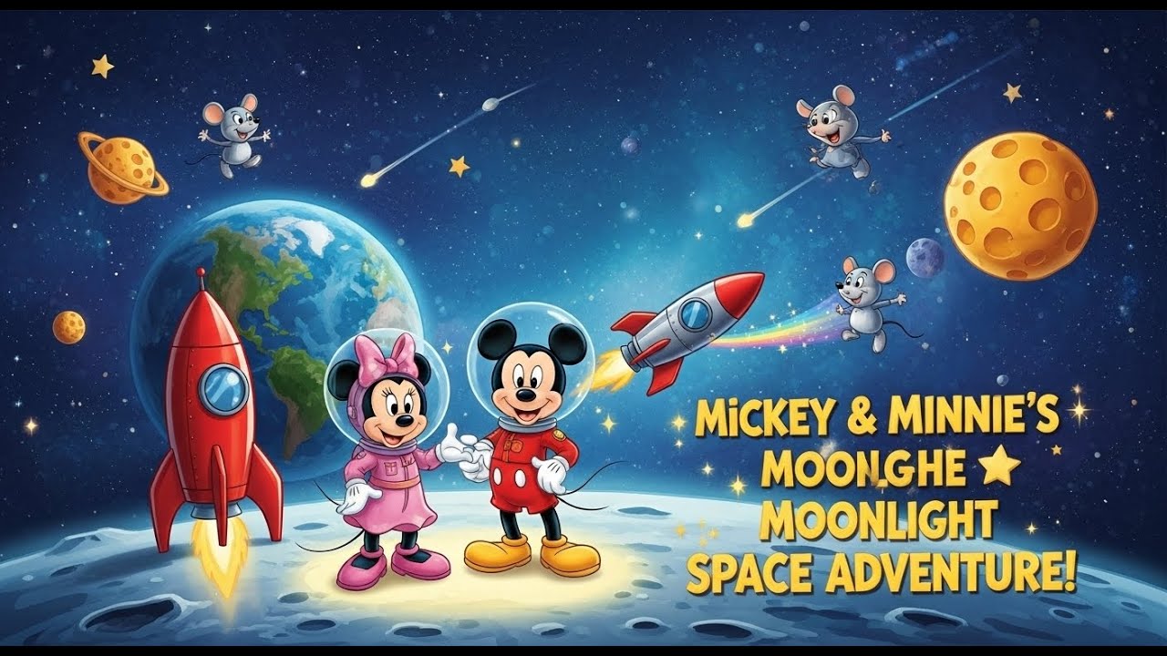🌕 “Mickey & Minnie’s Moonlight Adventure! 🚀🐭” - YouTube