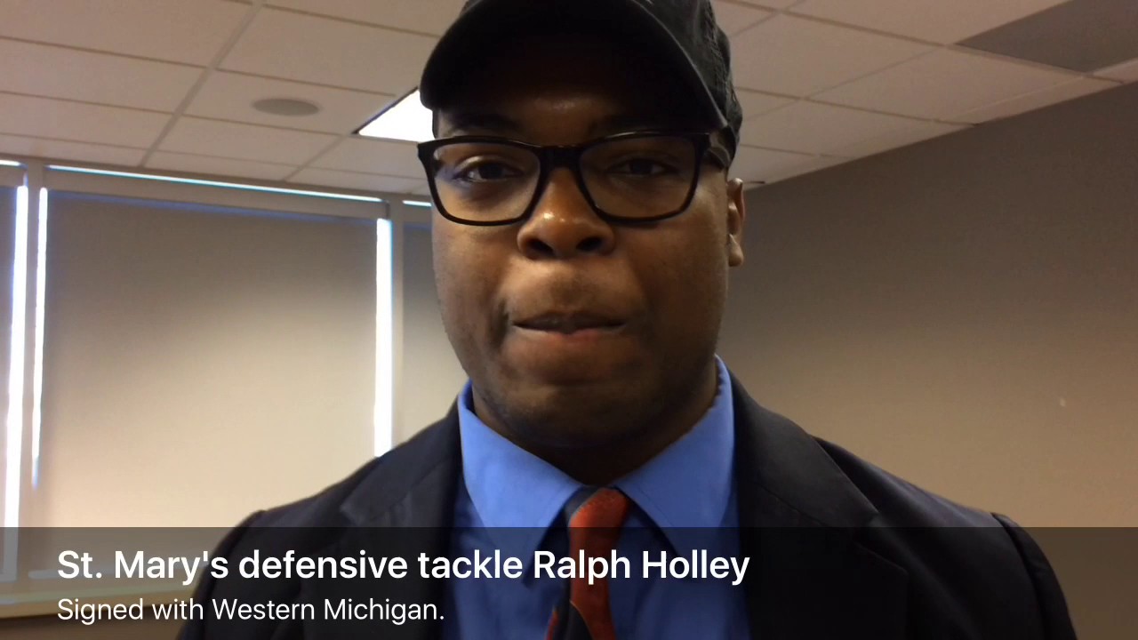 St. Mary's linebacker Dwayne Chapman and defensive tackle Ralph Holley ...