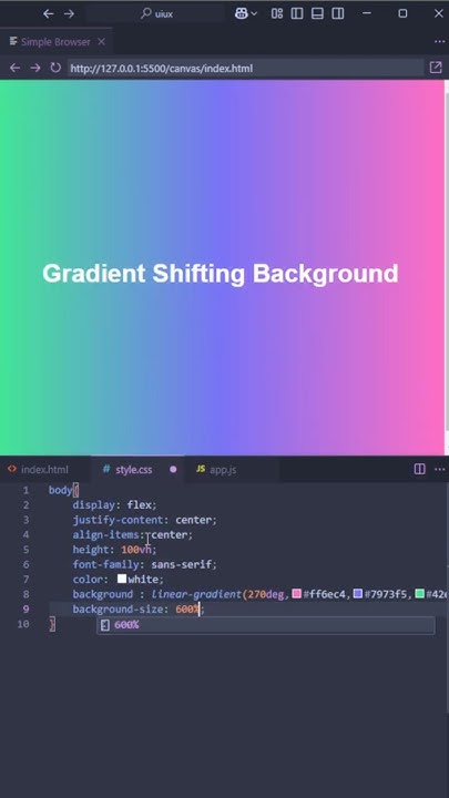 🔥Create a smooth Moving Gradient Background using CSS!💡 - YouTube