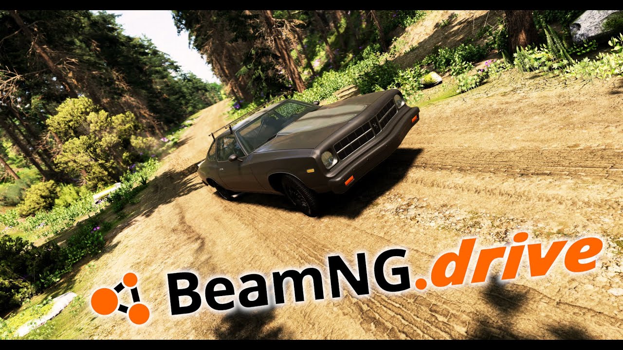 Intenté hacer rally con un Muscle car de los años 70 en Beamng.drive ...