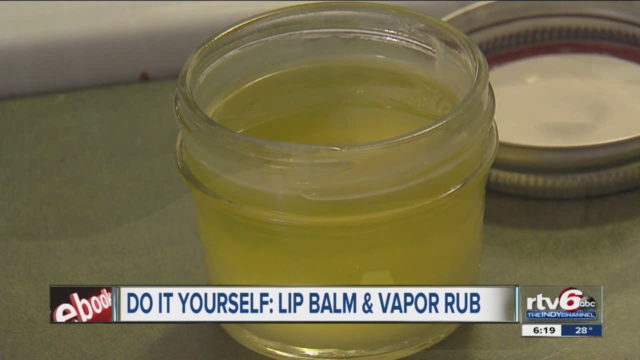 DIY lip balm and vapor rub - YouTube