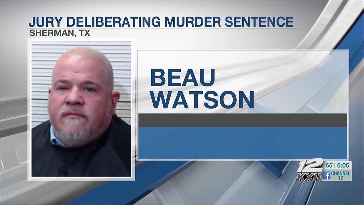 Grayson Co. jury deliberates Beau Watson sentence for second day - YouTube