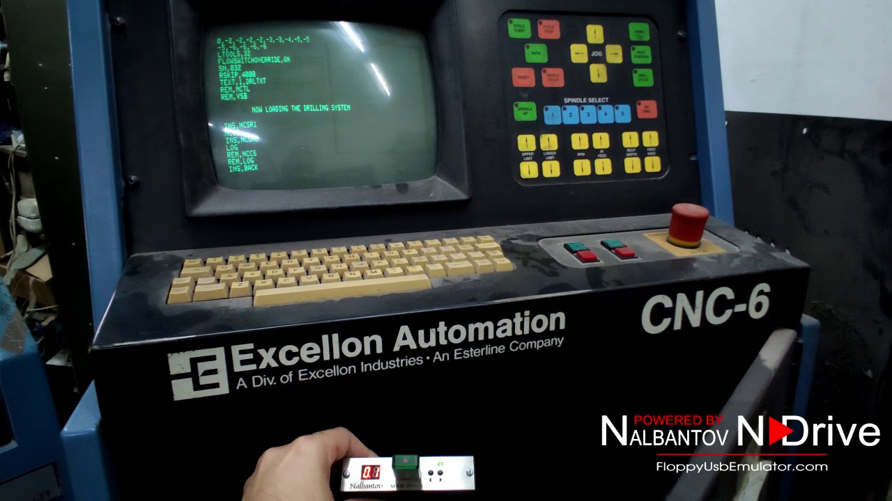 Excellon CNC-6 upgraded with the Nalbantov N-Drive USB Emulator - YouTube