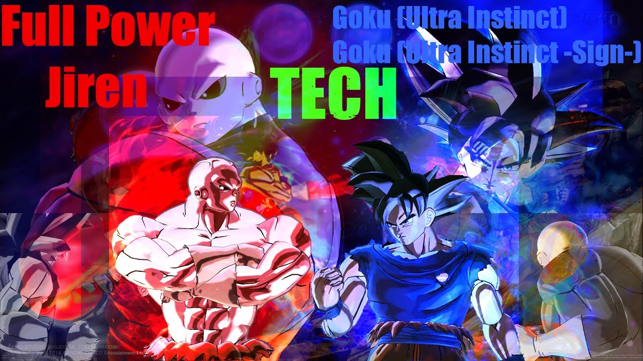 Full Power Jiren and Ultra Instinct Goku Tech - YouTube