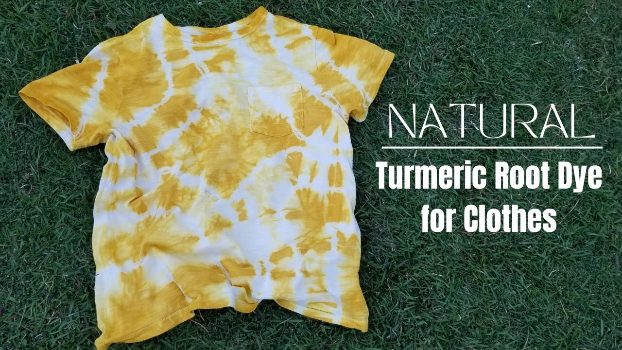 How To Naturally Dye Clothing With Fresh Turmeric - YouTube